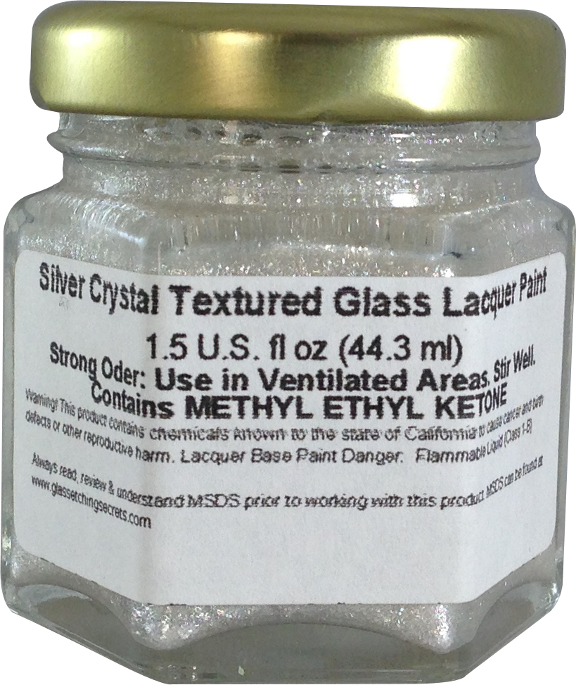 (Textured Crystal) 1.5 oz Glass Lacquer Paint (Out of Stock)
